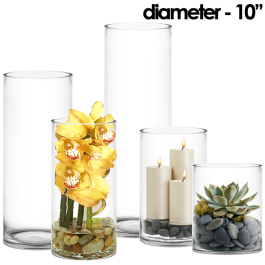 Make a Statement with our Very Large 10 Inches Glass Cylinder Vases for ...