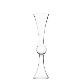 24 inch | Glass Trumpet Clarinet Vase | 4 Piece
